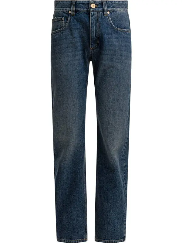 Brunello Cucinelli Column Straight-leg Jeans - Blue