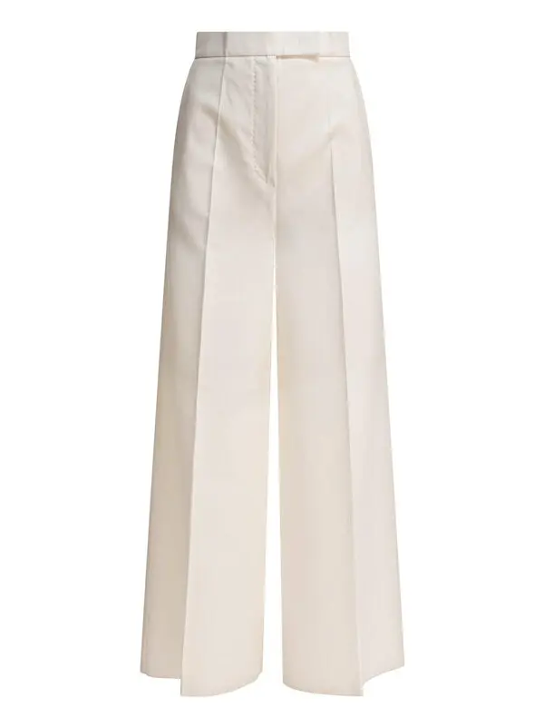 Max Mara Wide Leg Trousers - White