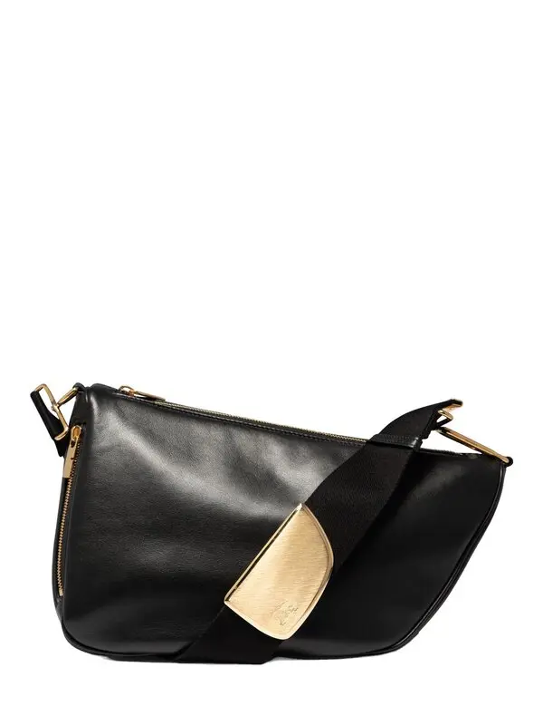 Burberry Shield Messenger Shoulder Bag - Black