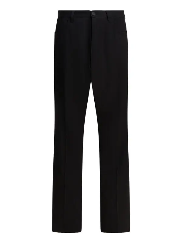 Balenciaga Wool Tailored Pants - Black