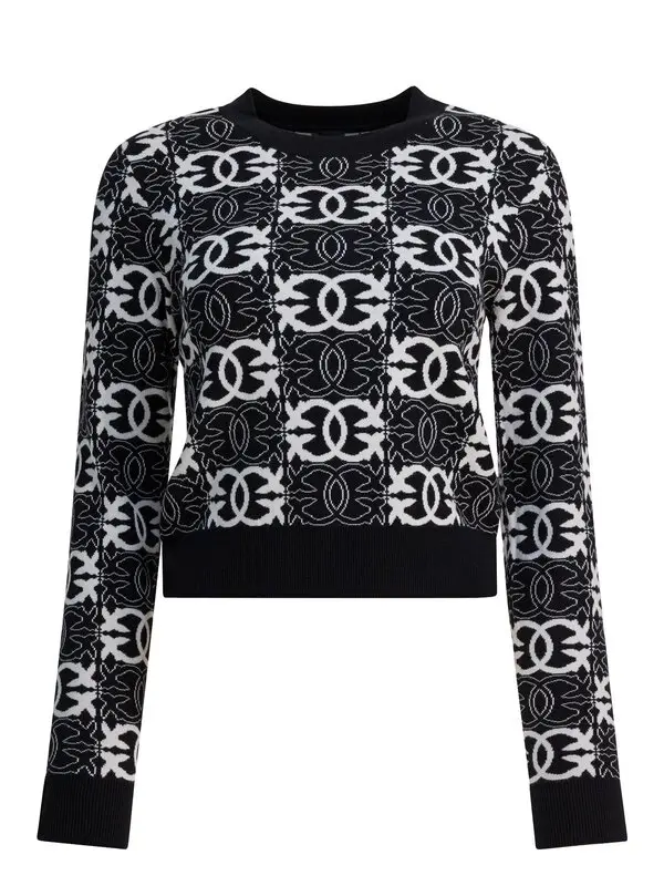 Pinko Patterned Knitwear - Black