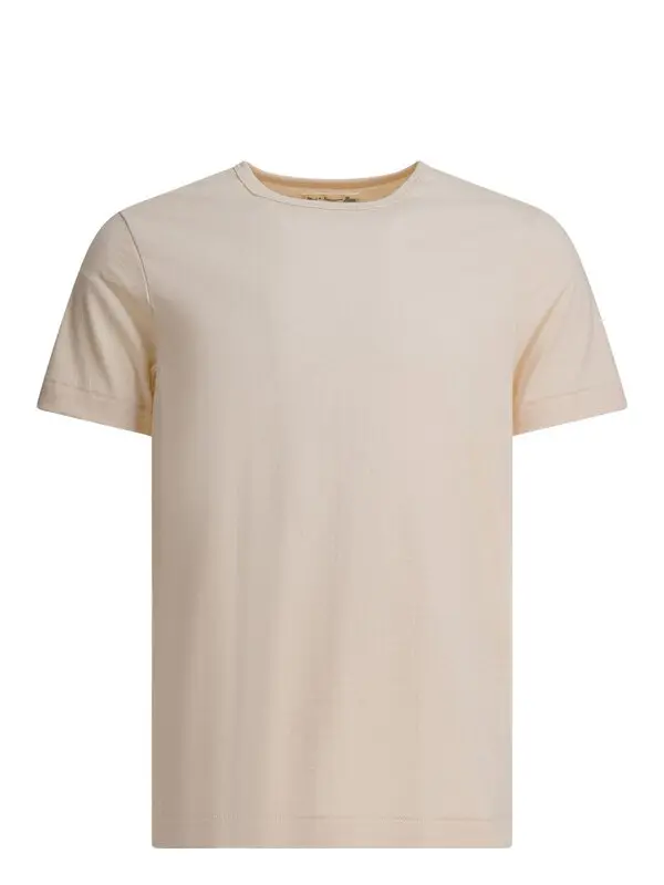 MERZ B. SCHWANEN Loopwheeled' T Shirt - Beige