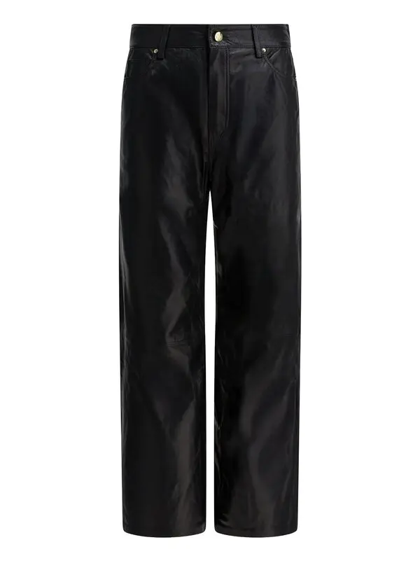 Max & Moi Leather Trousers - Black