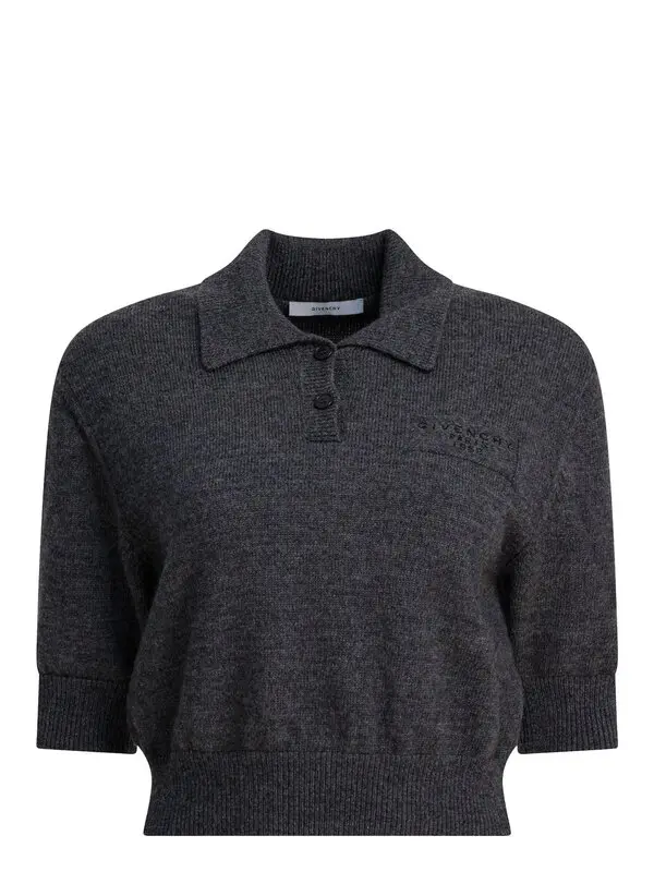 Givenchy Paris 1952 Wool Polo Shirt - Grey