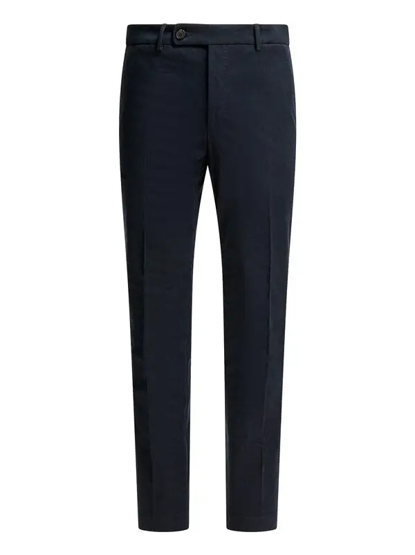 Incotex Cotton Stretch Slim Fit Pants - Blue