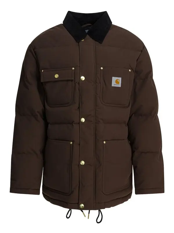Carhartt Work In Progress Nylon 'rayler' Down Jacket - Brown