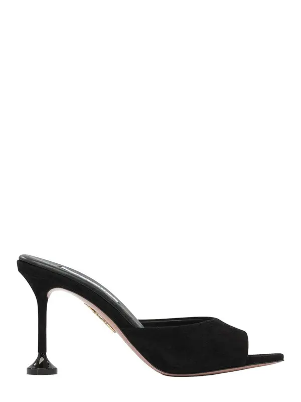 AQUAZZURA Bisous Mule 85 Heeled Shoes - Black