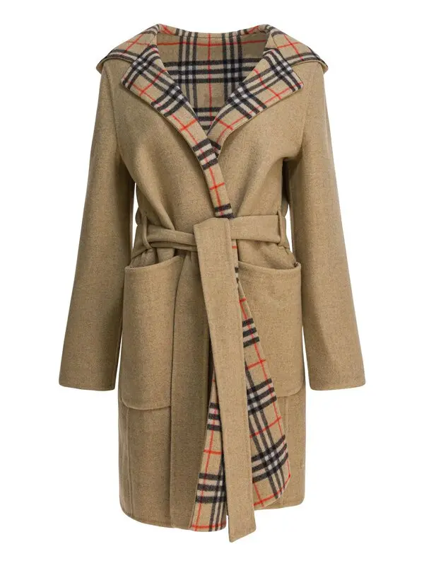 Burberry Reversible Wool Coat - Beige