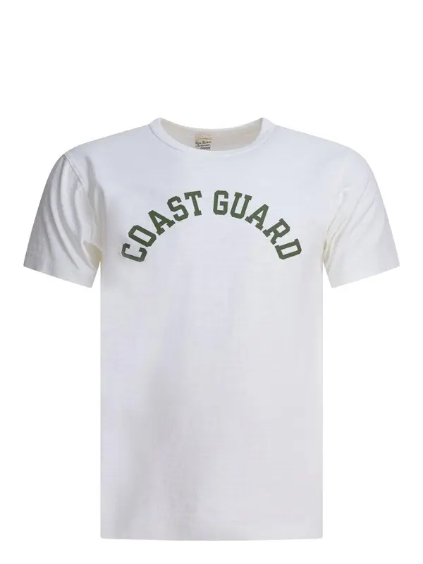 BUZZ RICKSON'S Coast Guard' T Shirt - White
