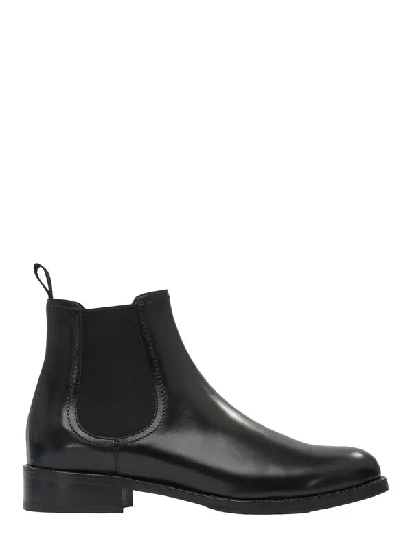 MARETTO Leather Ankle Boots - Black