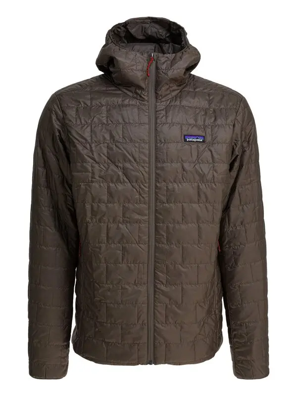 Patagonia Nano Puff Hoody Quilted Jacket - Brown
