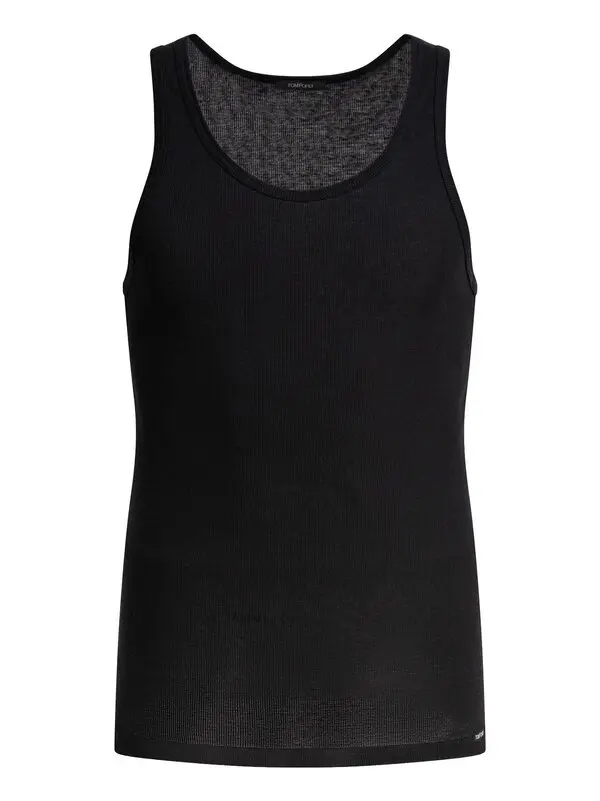 TOM FORD Cotton And Modal Tank Top - Black