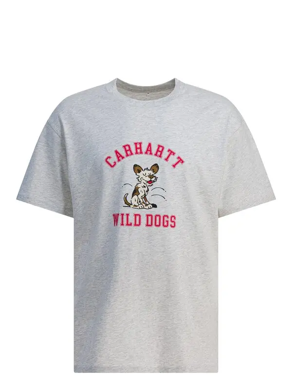 Carhartt Work In Progress S/s Wild Dog' T Shirt - Grey
