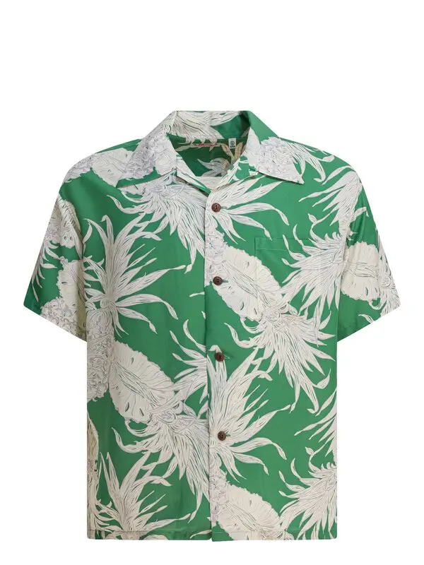 SUN SURF Island Pineapple' Shirt - Green