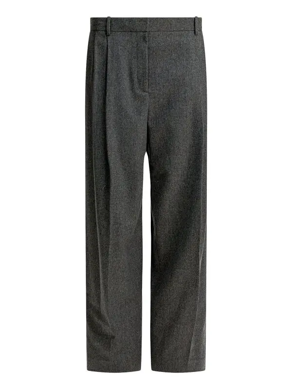 Khaite August Wool Pants - Grey