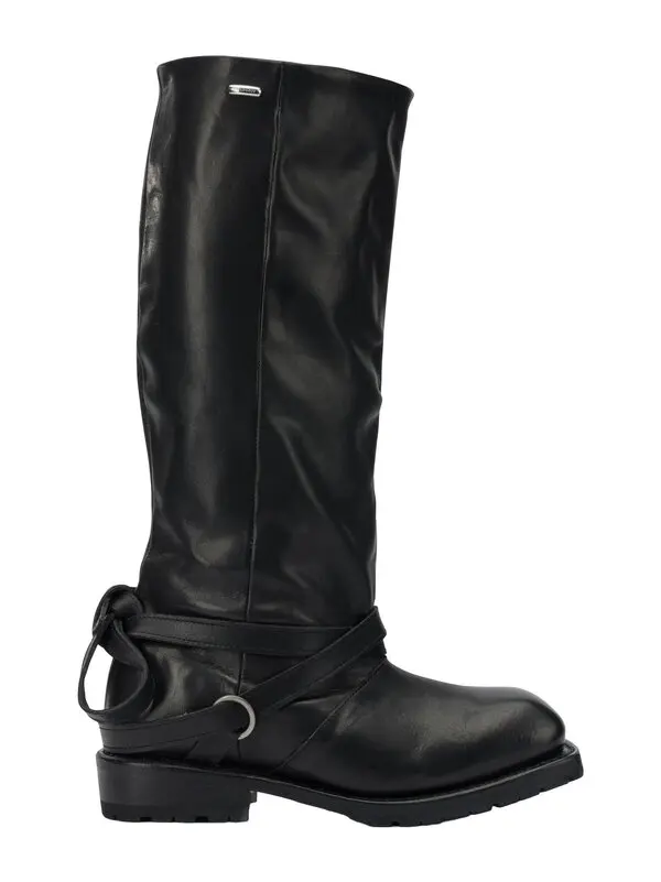 Our Legacy Cattle Hide Knee Boots - Black