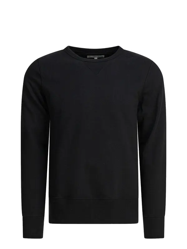 MERZ B. SCHWANEN Loopwheeled Crewneck Sweatshirt - Black