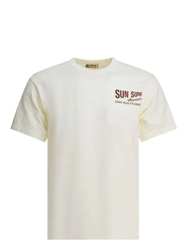 SUN SURF Mc Cully Chop Sui' T Shirt - Beige
