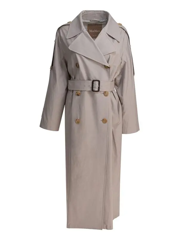 Max Mara Double-breasted Cotton-twill Trench Coat - Beige