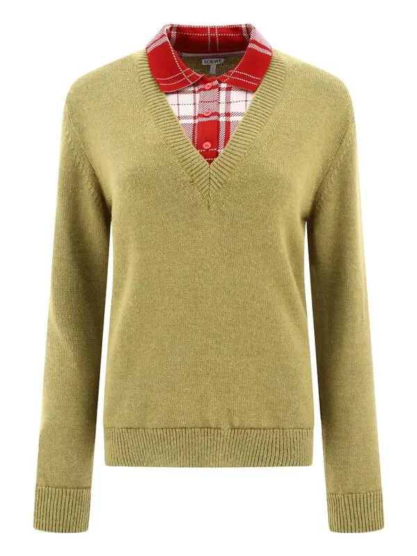 Loewe Trompe L'oeil Sweater - Green