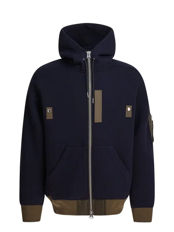 Sacai Sponge Hoodie - Blue