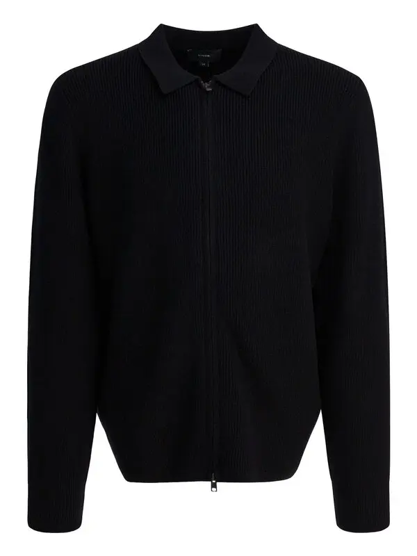 Vince Wool-blend Shirt-jacket Cardigan - Black