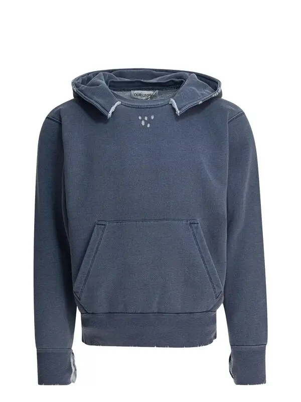 Our Legacy Organic Cotton 'relic' Hoodie - Blue