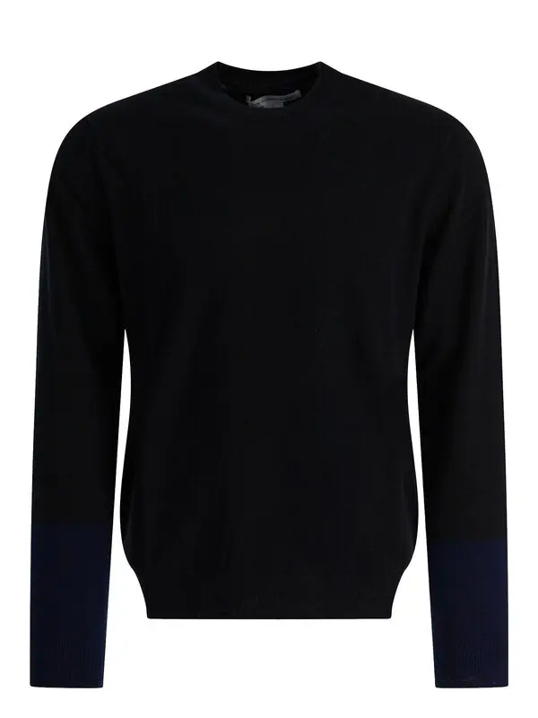 COMME DES GARÇONS FOREVER Wool Crew Neck Sweater - Black