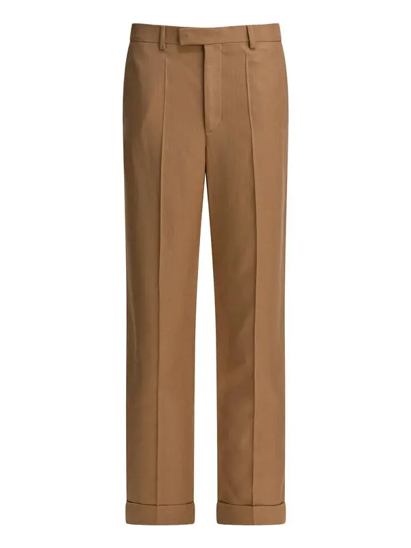 Valentino Garavani Viscose Straight Pants - Beige