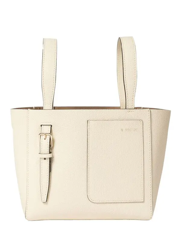 VALEXTRA Soft Micro Bucket Bag - White
