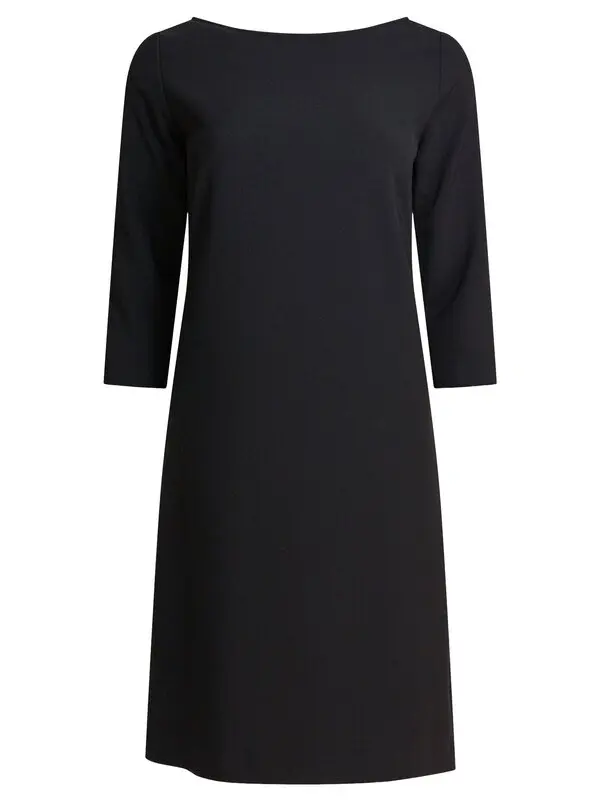 SEMPER Sheath Dress With Boat Neckline - Black