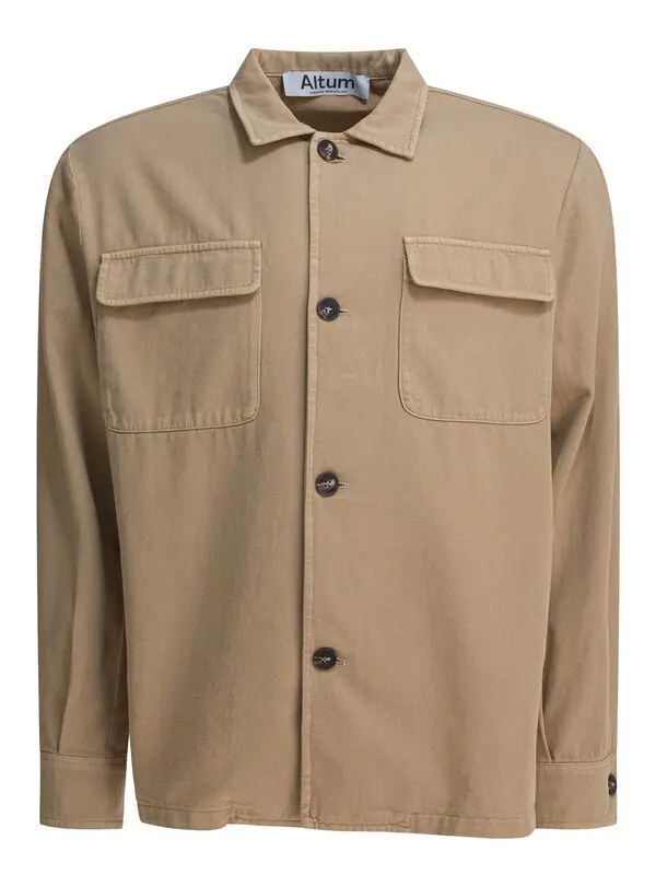 ALTUM Cotton Overshirt Jacket - Beige