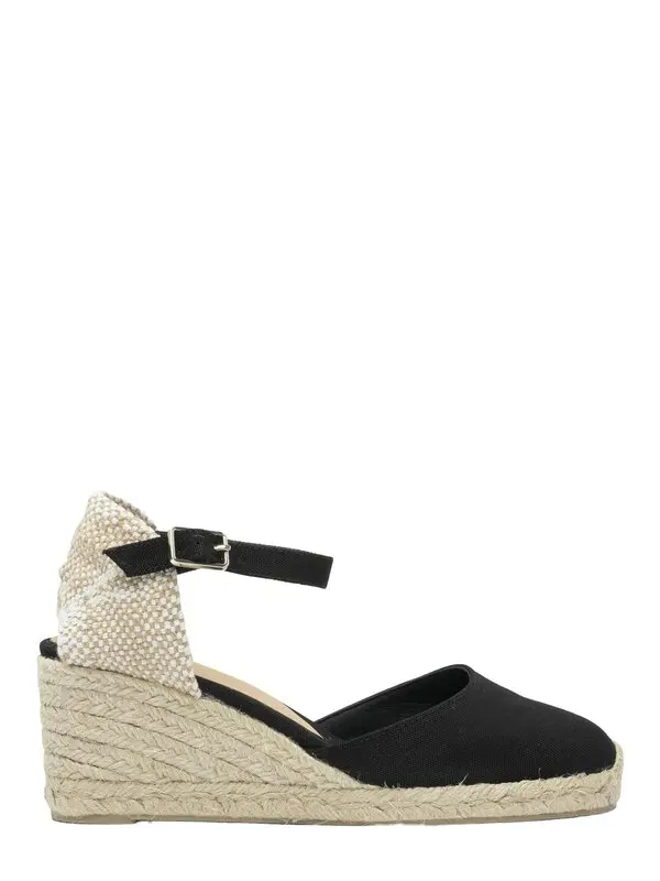 CastaÑer Carol 70mm High Espadrilles - Black