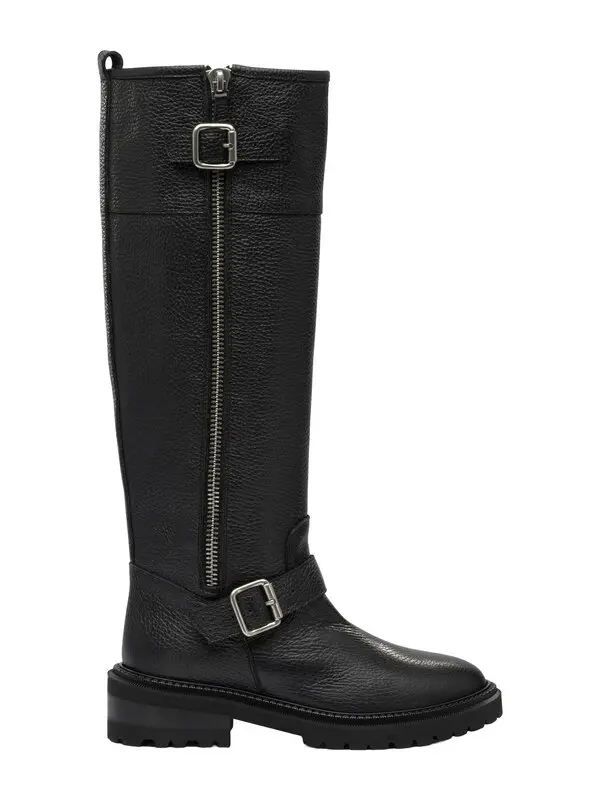 VIA ROMA 15 Leather Boots - Black