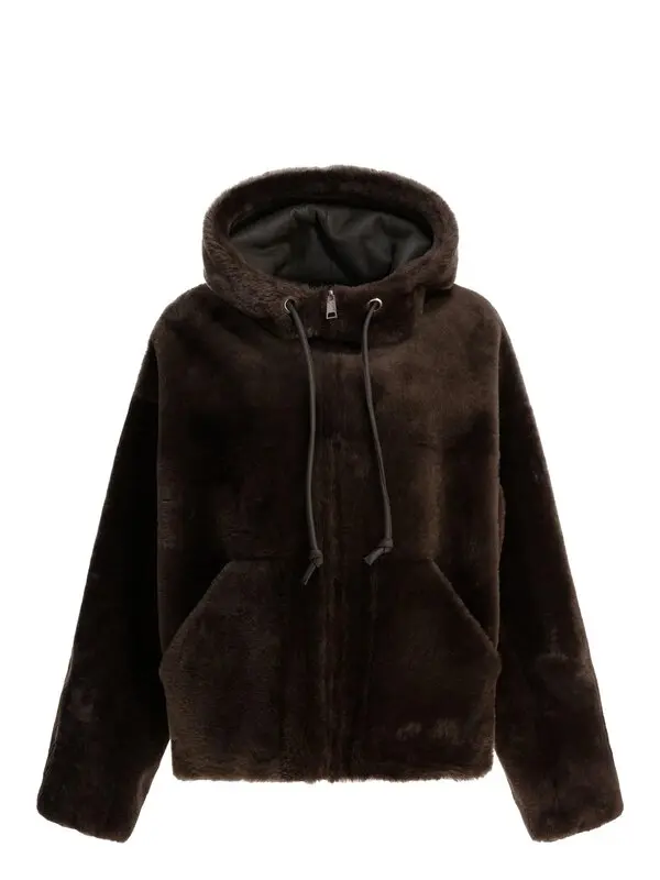 BLANCHA Shearling Jacket - Brown