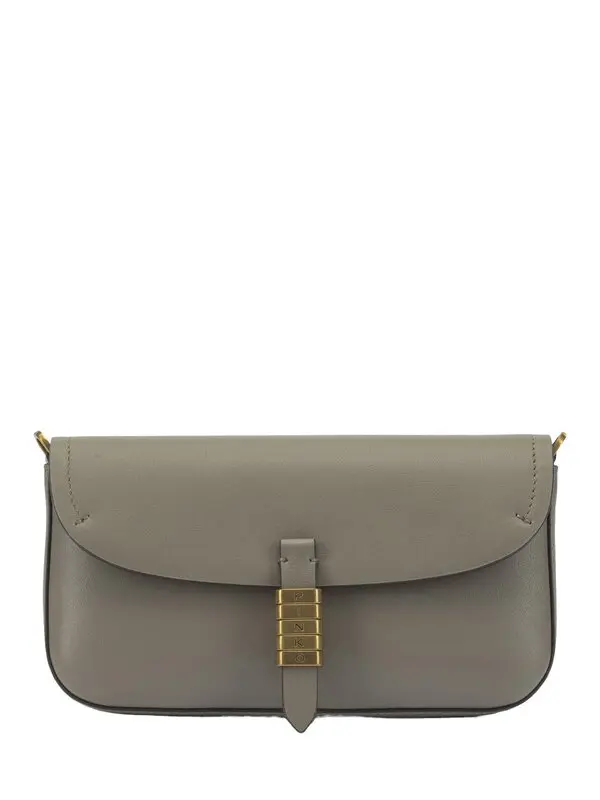 Pinko Leather Crossbody Bag - Brown