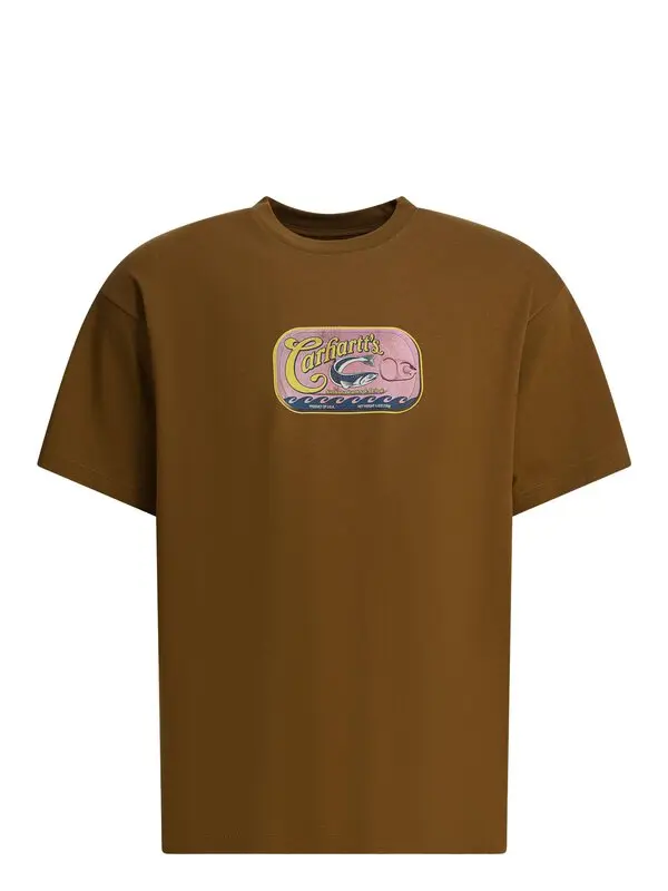 Carhartt Work In Progress S/s Sardinas' Crew Neck T Shirt - Brown
