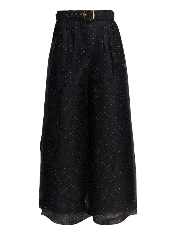 Zimmermann Dream Wide Leg Pants - Black