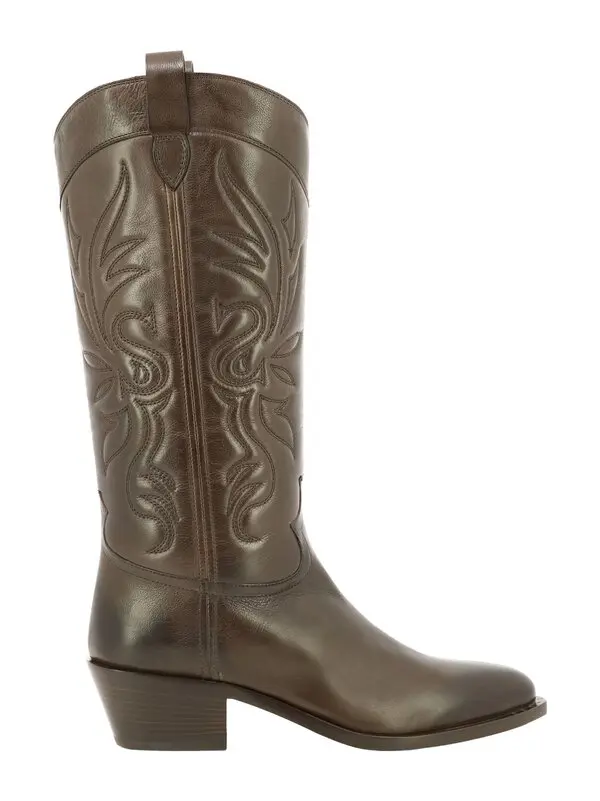 Sartore Texan Boots - Brown