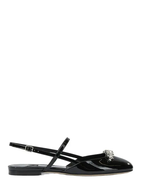 JIMMY CHOO Belinda Slingback Ballet Flats - Black