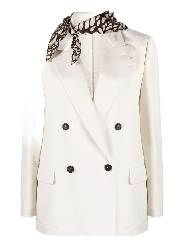 Brunello Cucinelli Jackets & Coats - White