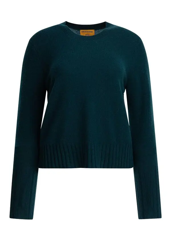 Guest In Residence Shrunken Crew Neck Cashmere Knitwear - Green