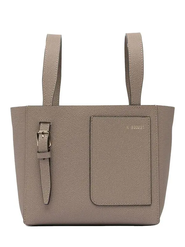 VALEXTRA Soft Micro Bucket Bag - Grey
