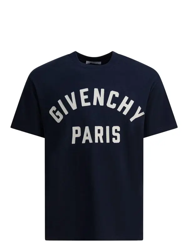 Givenchy Paris' T Shirt - Blue