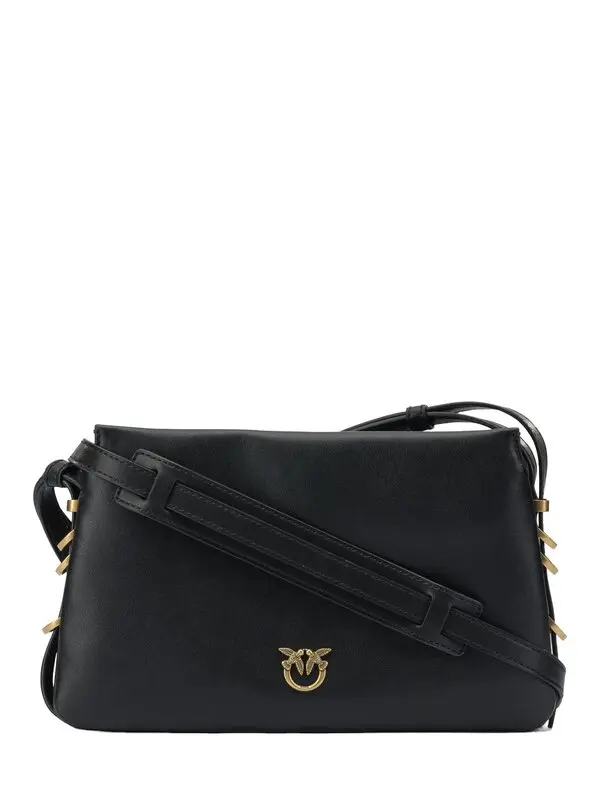 Pinko Leather Crossbody Bag - Black