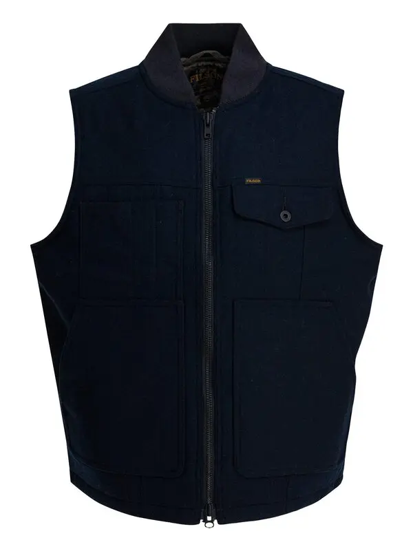 Filson Wool-blend Sleeveless Jacket - Blue