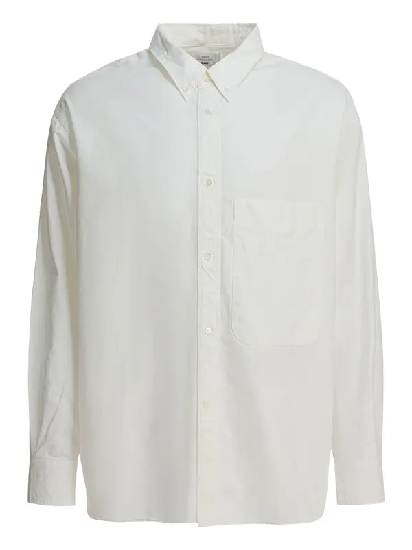 BEAMS Lisa Oxford Sn' Shirt - White