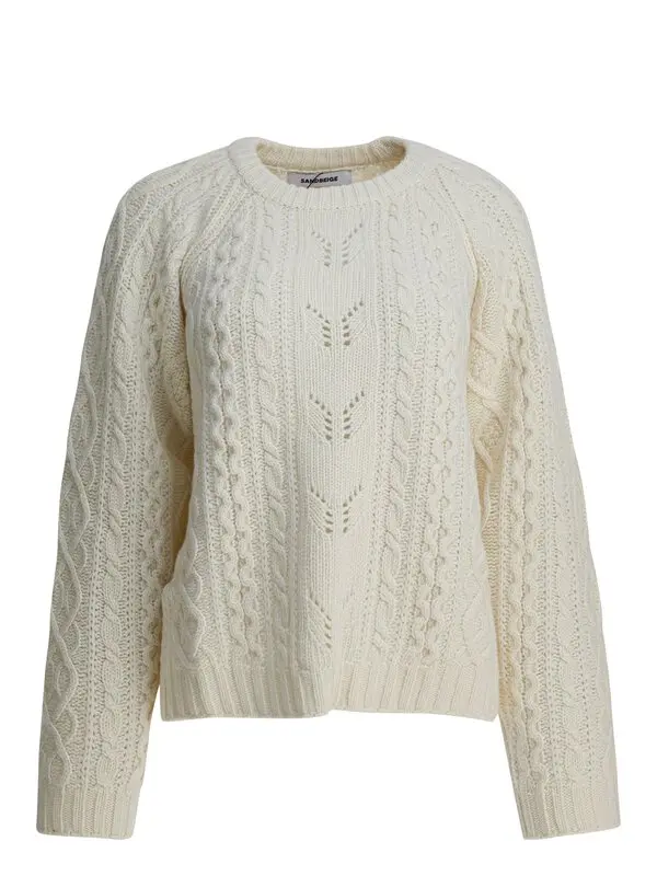 SANDBEIGE Wool Knitwear - White