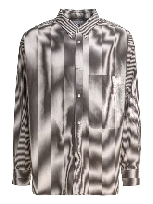 BEAMS Lisa Oxford Sn' Shirt - Brown