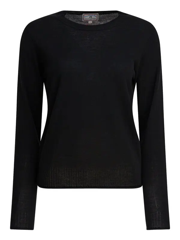 INES DE LA FRESSANGE PARIS Fine Knit Pullover - Black